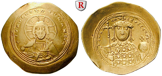 Byzanz, Constantinus IX., Histamenon nomisma 1042-1055, ss/ss+