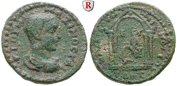 Römische Provinzialprägungen, Kilikien, Anazarbos, Maximus, Caesar, Tetrassarion 235/236 (Jahr ...