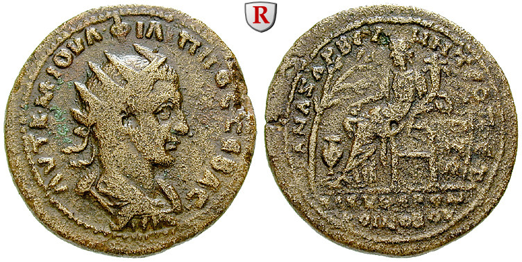 Römische Provinzialprägungen, Kilikien, Anazarbos, Philippus I., Hexassarion 244/245 (Jahr 263), ss